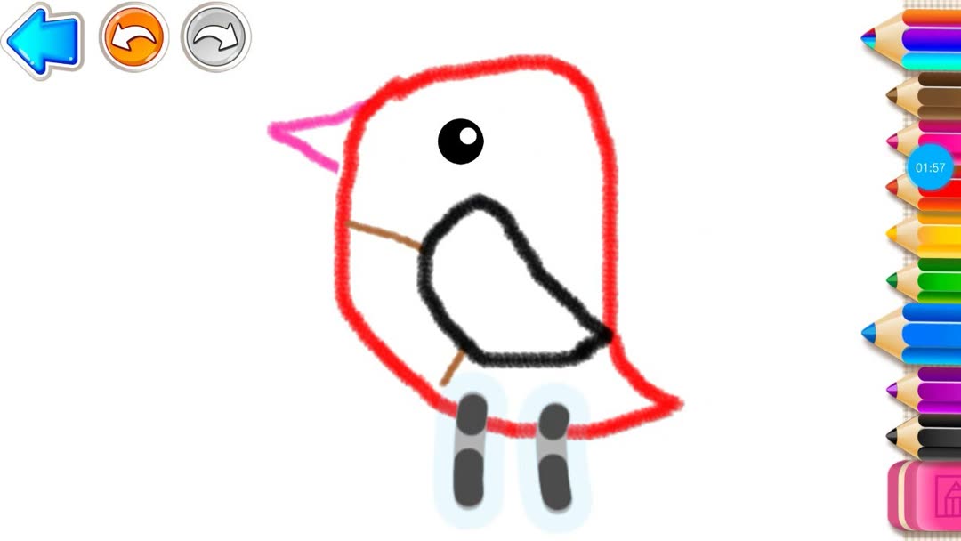 宝宝简笔画,小鸟