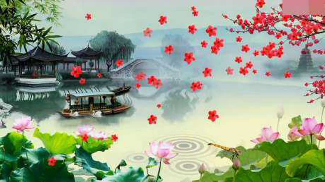 中国风唯美水墨江南风景视频