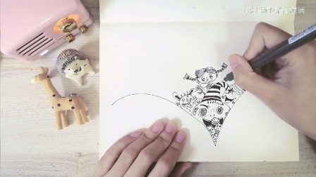 针管笔插画创作过程分享~