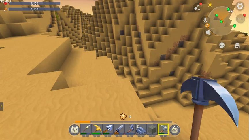 迷你世界:冒险模式中可以盖到我们这个模式的也是没什么了!