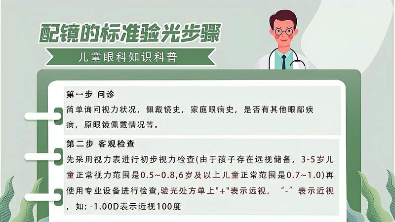 配镜的标准验光步骤