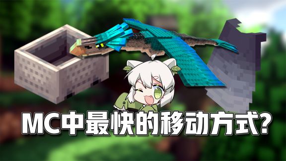 我的世界:小蛙模组介绍,MC中什么移动方式最快?