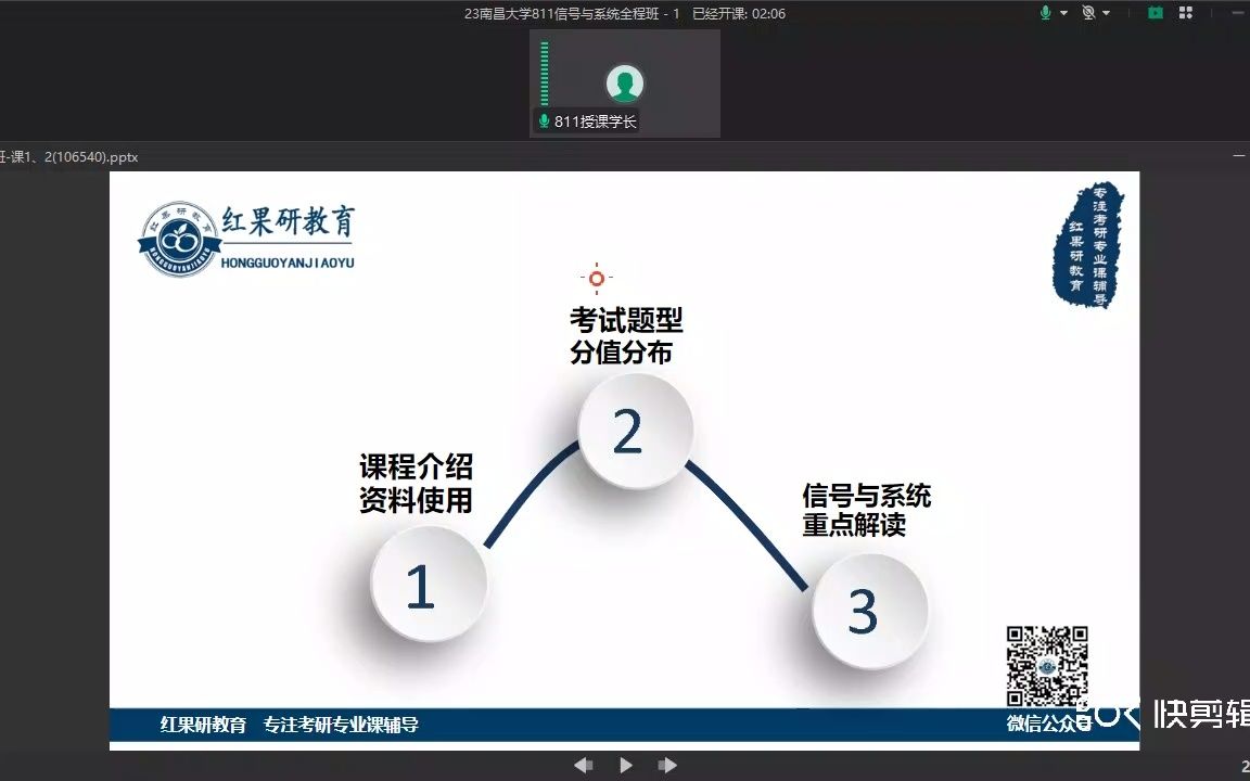 23南昌大学811信号与系统43课时全程班(导学课+第一章)