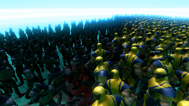 战争模拟器:1000金刚狼vs1000蝙蝠侠