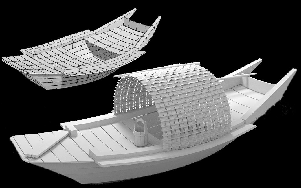 3dmax场景建模教程,轻松建模一个船!