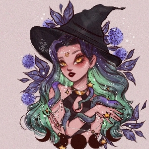 夜晚出没的女巫Luna 