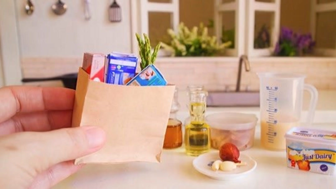 定格动画解压:迷你厨房定格动画,迷你烹饪虾芦笋面食