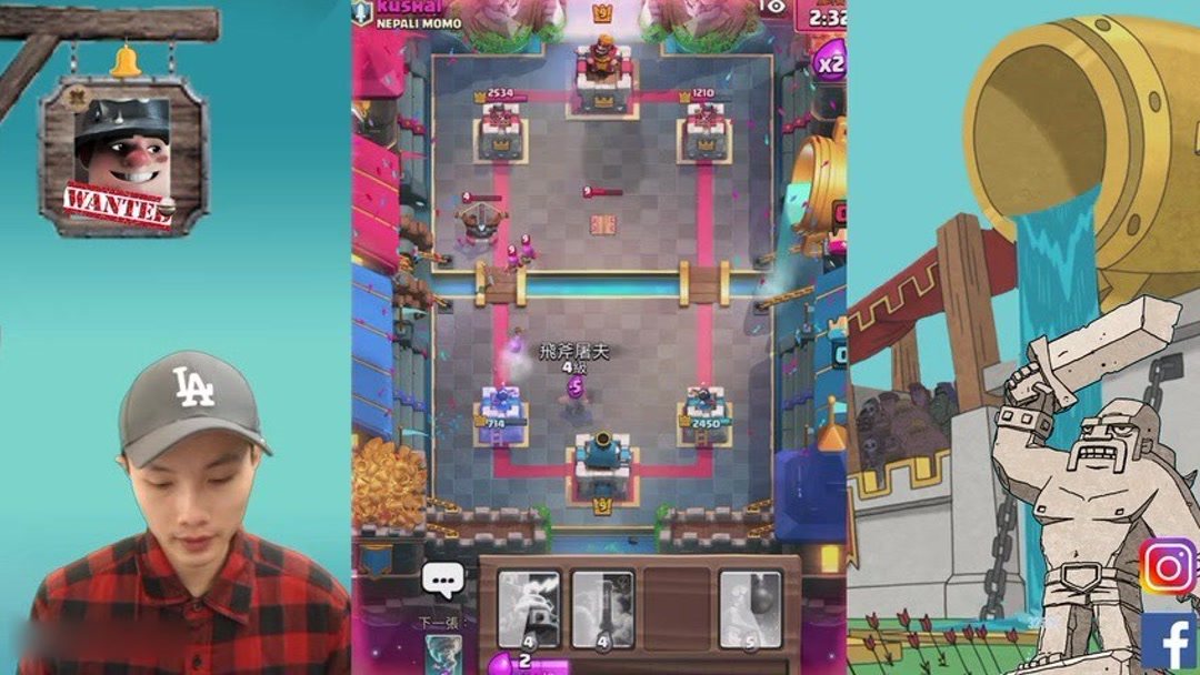 平衡更新后的 电击车小队+猎人 够强吗?皇室战争EP133