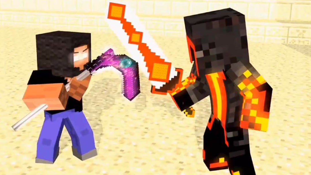 我的世界动画微电影#Him激战实体303!谁才是MC之王?!第二集