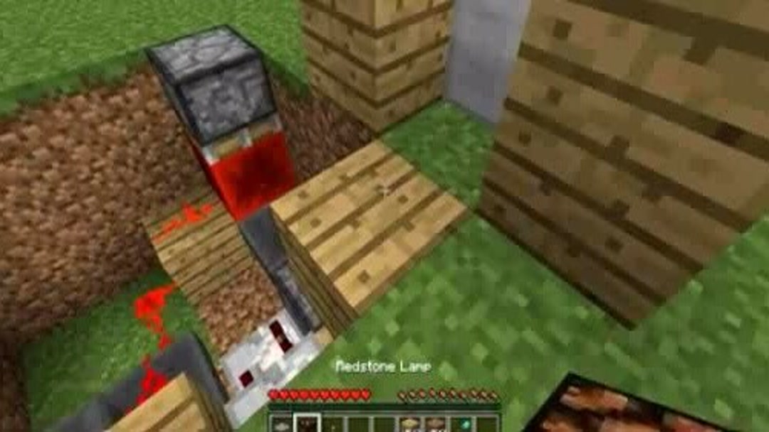 我的世界红石教程 防盗门
