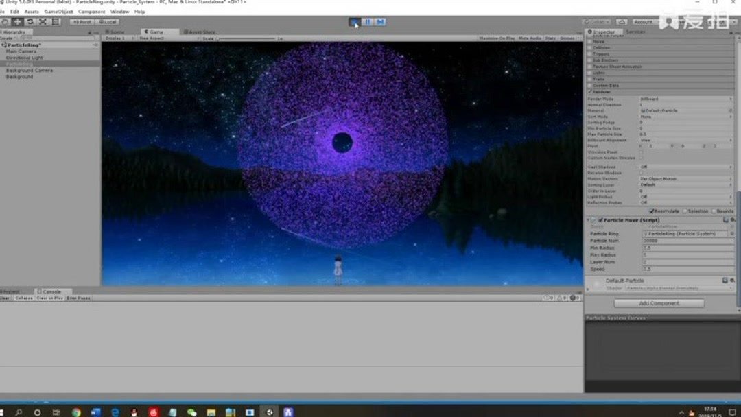 Unity简单粒子系统演示