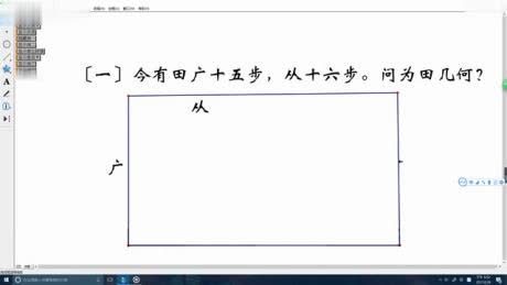 「乐学《九章算术》」第一季第一集:方田术、里田术
