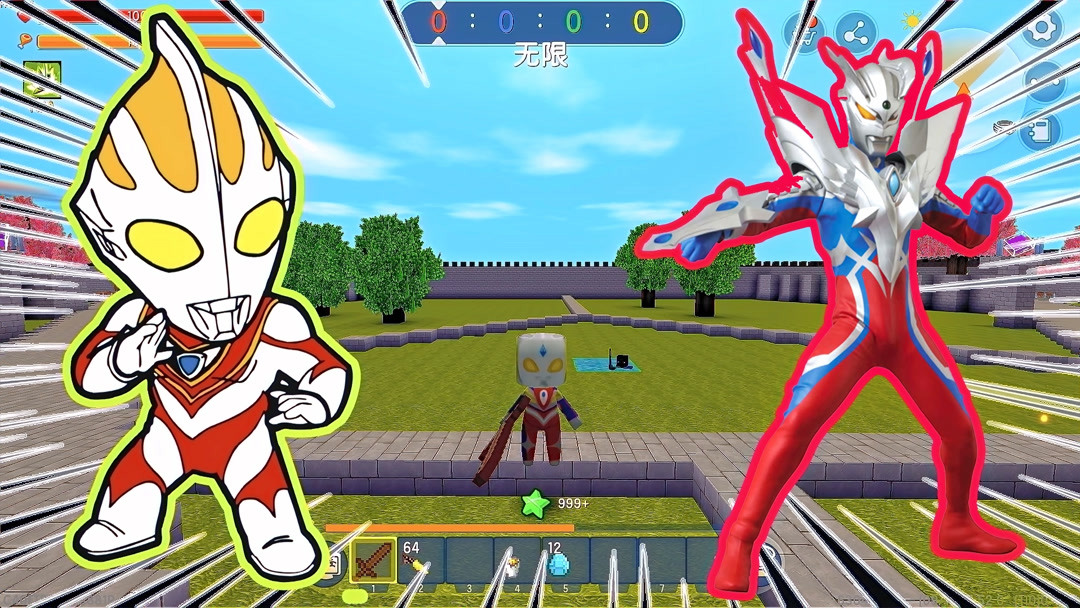 迷你世界奥特曼:木剑居然有这么高的伤害,我的天呀