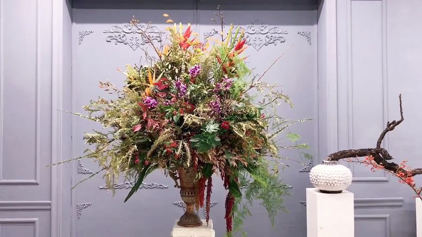 商业空间花艺设计课程花絮走一波~#花艺 #空间花艺 #花艺培训