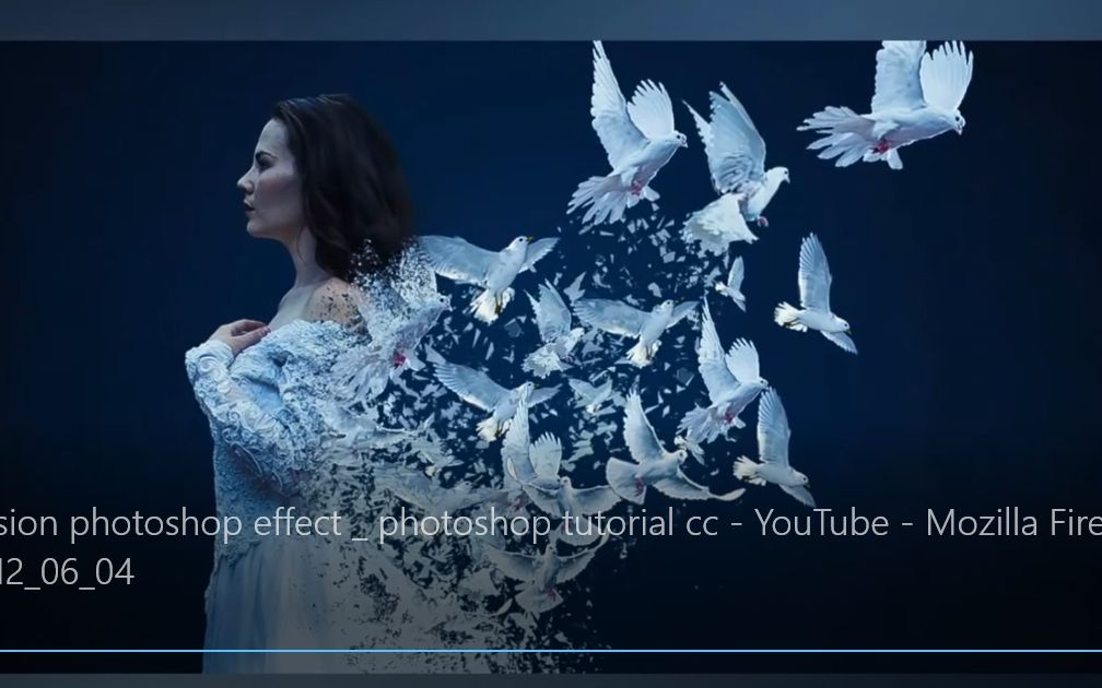 Photoshop实例应用-化为鸟飞散