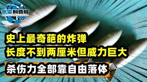史上最奇葩的炸弹,长度不到两厘米但威力巨大,杀伤全靠自由落体