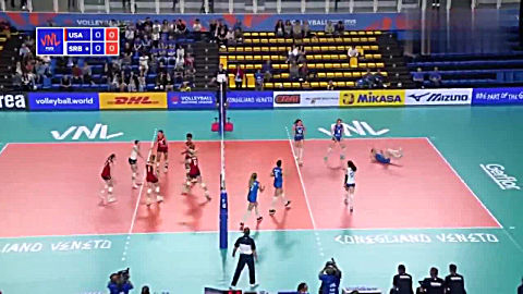收藏!美国女排3-1塞尔维亚,世界女排联赛第二周比赛!