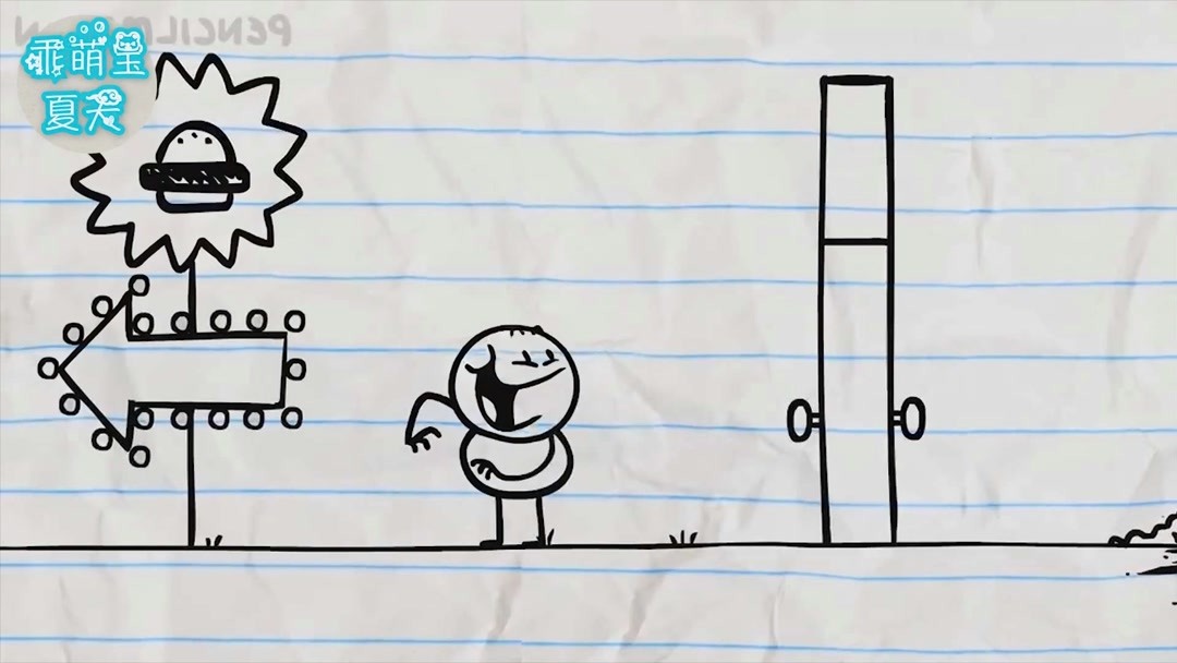 搞笑的铅笔人动画:神奇的门,原来这么好玩