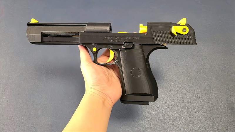 3d打印,模型玩具,世界第一猛男手枪——沙漠之鹰