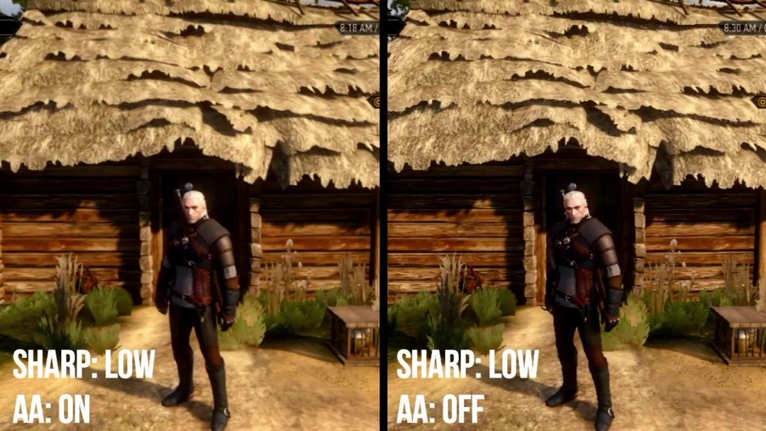 NS版《巫师3》更新前后画面对比