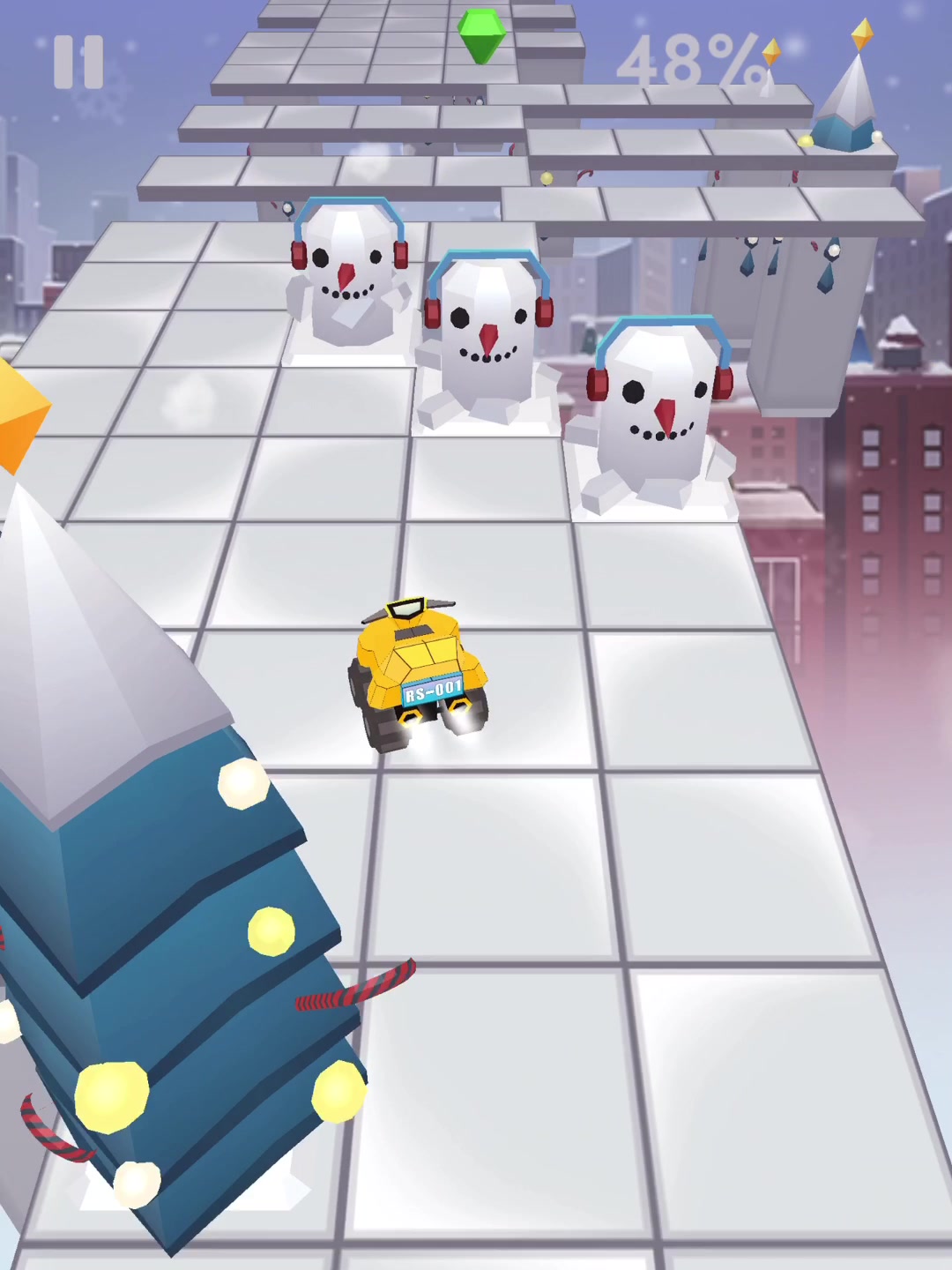 当你强制用横屏玩rs时