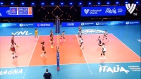2021年世界女排联赛中国女排vs韩国女排