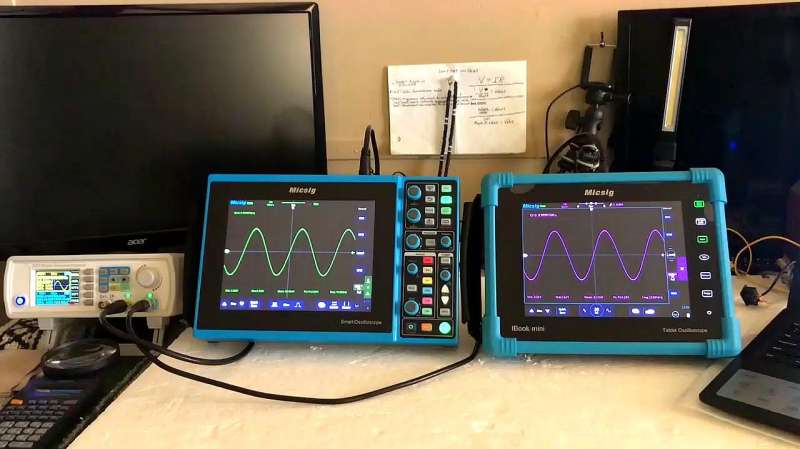 麦科信示波器 ATO1104 & STO1104E 10-60 MHz 频率信号测试