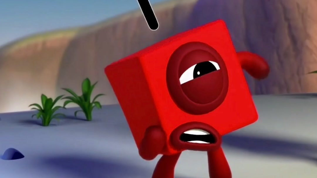 数字积木 搞笑动画:竟然还是被抢先了 小1不甘心啊!