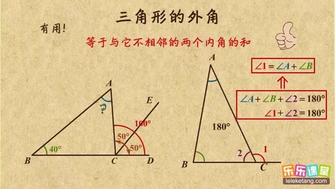 三角形的外角