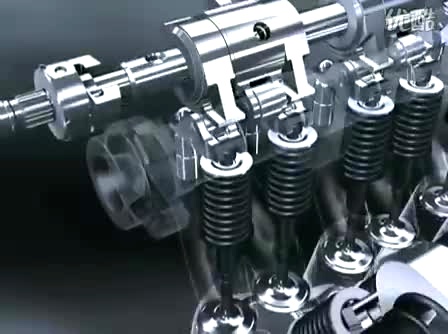 丰田的连续可变气门升程技术valvematic动画