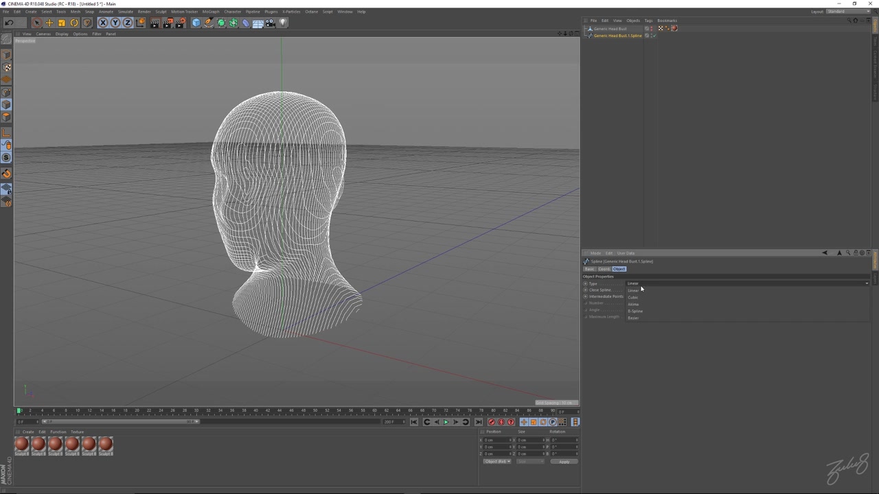 几何切片效果 C4D (720p)