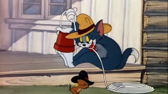 笑喷!汤姆和杰瑞看电影,放的竟是“德州汤姆和杰瑞”