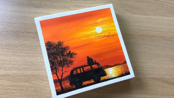 手工绘画教程,生活风景画的简单画法!