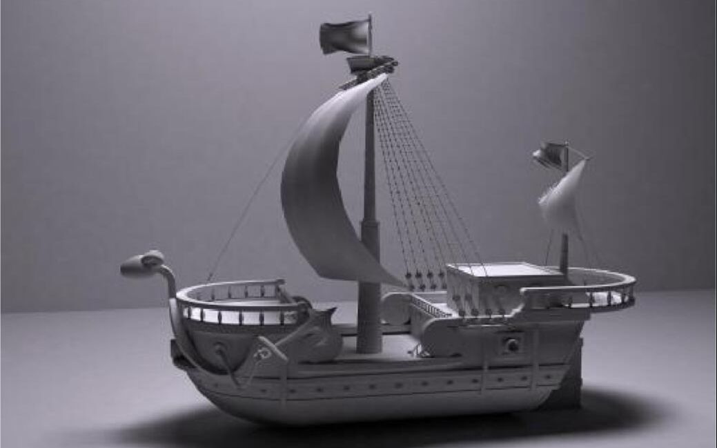 海贼王梅丽号帆船手办模型制作——3Dmax教程