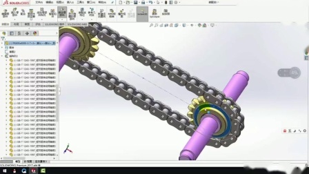南通Solidworks培训哪里有?SolidWorks里如何做链和齿轮组的联动...