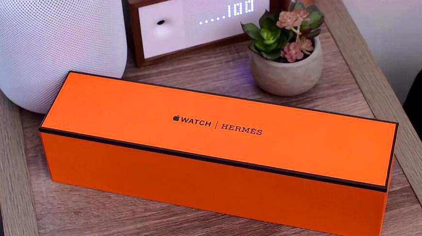 一万元的Apple Watch Hermès开箱,配备的爱马仕表带太漂亮了
