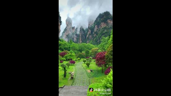 美丽的张家界旅游景区。