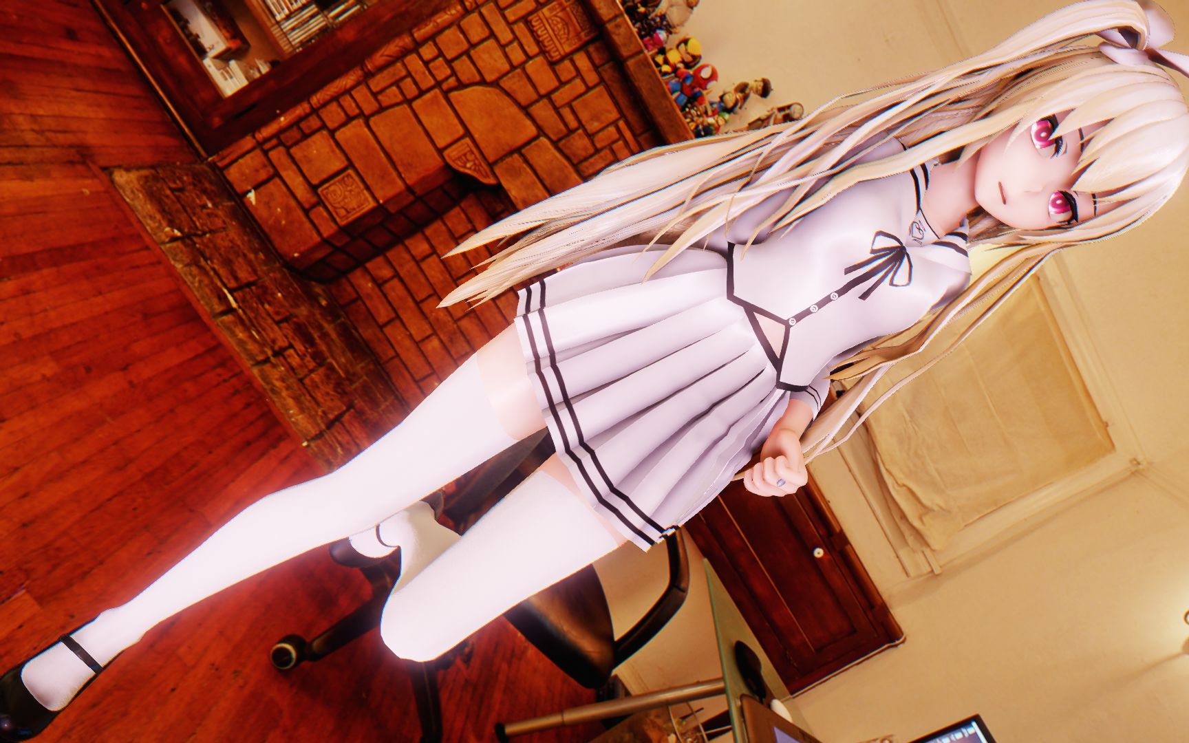 【短视频风格 4K HD 约会大作战❤ 万由里 贵族女子学校装束】