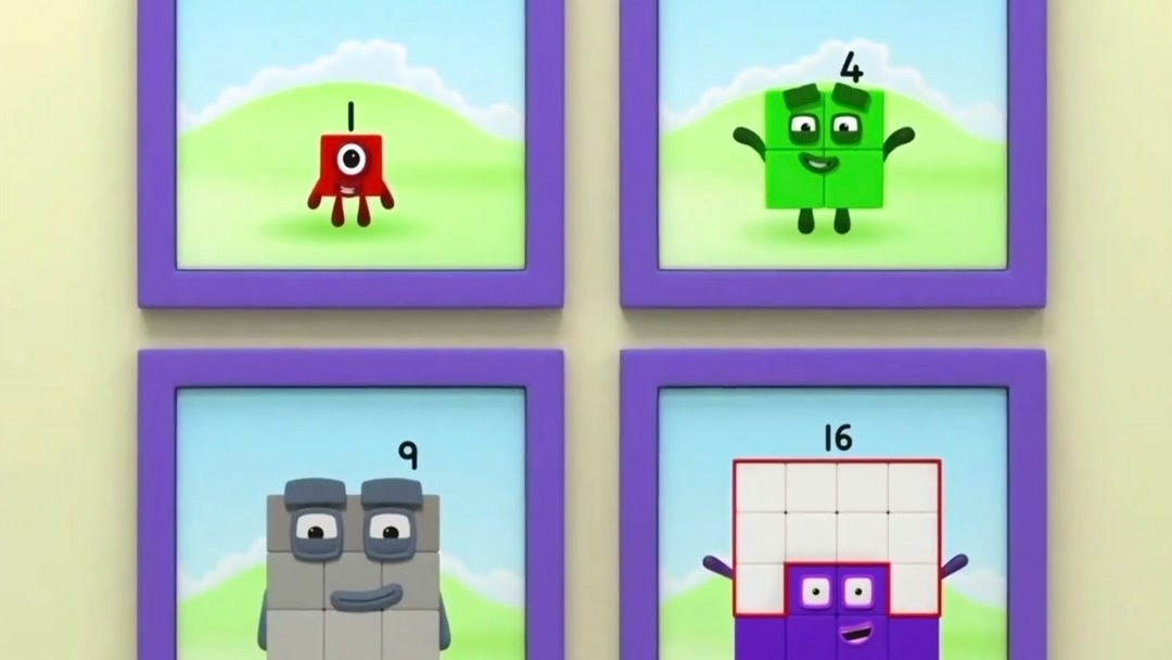 数字积木 搞笑动画:原来空着的相框 是给小1留着的!