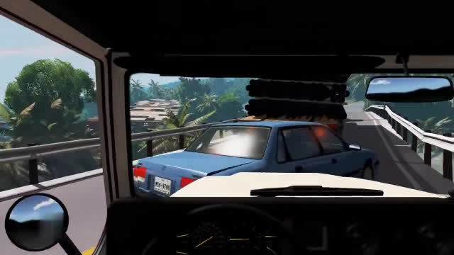 发生在桥梁上的连环撞车事件