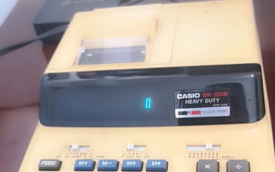 思窝森图腾:二手回收日记,卡西欧CASIO带打印功能的计算器