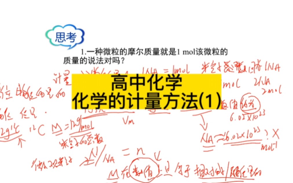 高中化学知识点:化学的计量方法