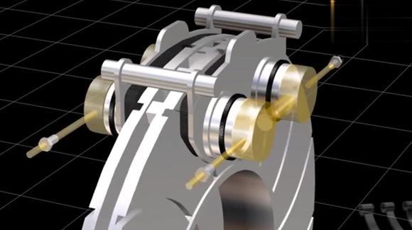 汽车盘式制动器是什么原理?一个视频让你看懂