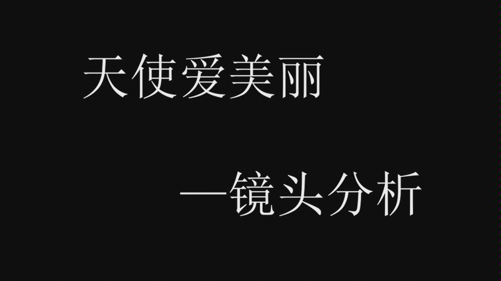 天使爱美丽的镜头分析啊