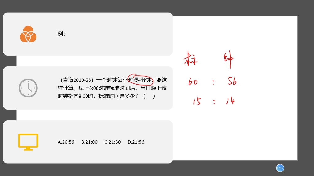 [公考]快慢钟问题