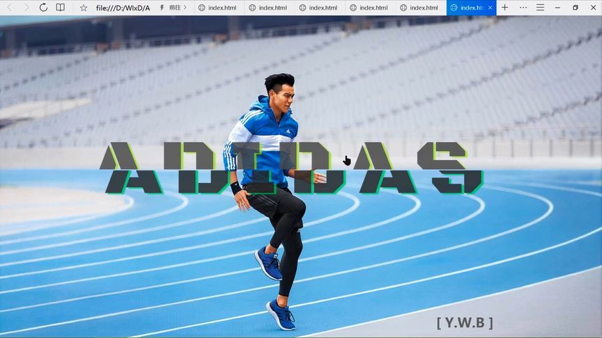 [HTML5+CSS3]Web原创交互设计:A016纯CSS打造横向切割文字效果