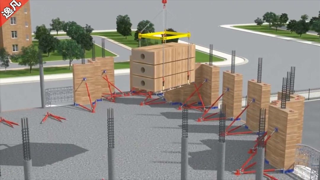 建造十几层木质房屋,从材料开始演示