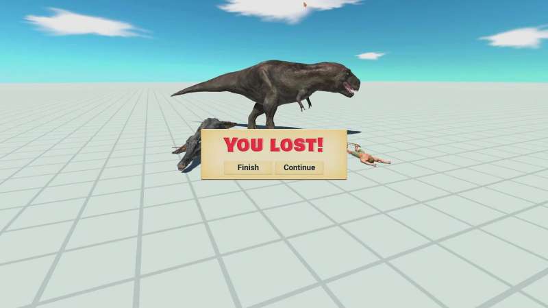 「动物全面模拟器」霸王龙和马奇莫鳄他俩和所有小动物来一下