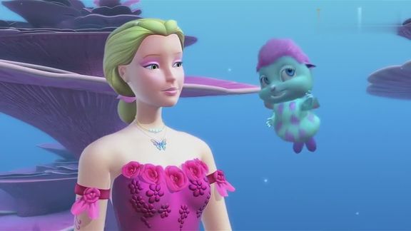 芭比彩虹仙子之美人鱼公主:爱丽娜永远不能回家,只能生存在海里